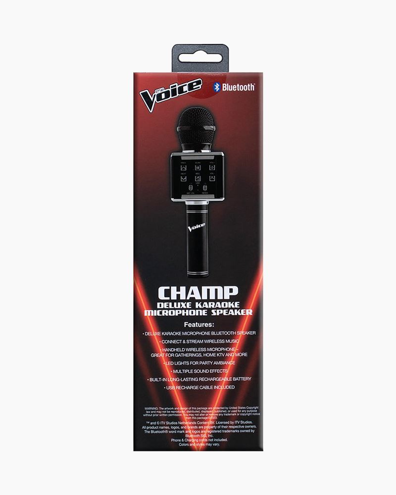 The Voice Champ Deluxe Wireless Handheld Karaoke Microphone, Speaker w ...
