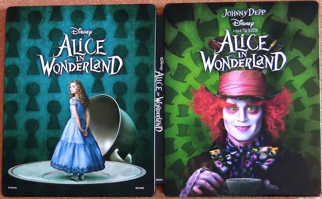 Disney's Alice in Wonderland - Live Action - Limited Edition SteelBook ...