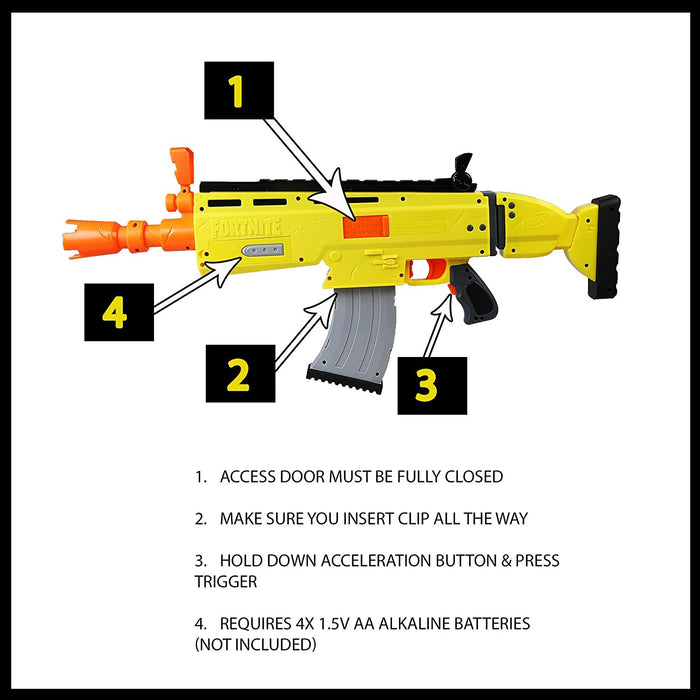 Fortnite AR-L Nerf Elite Dart Blaster [Toys, Ages 8+] — MyShopville