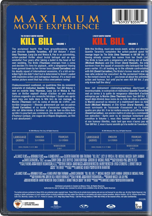Kill Bill Vol. 1 / Kill Bill Vol. 2 Double Feature [DVD Box Set] — MyShopville