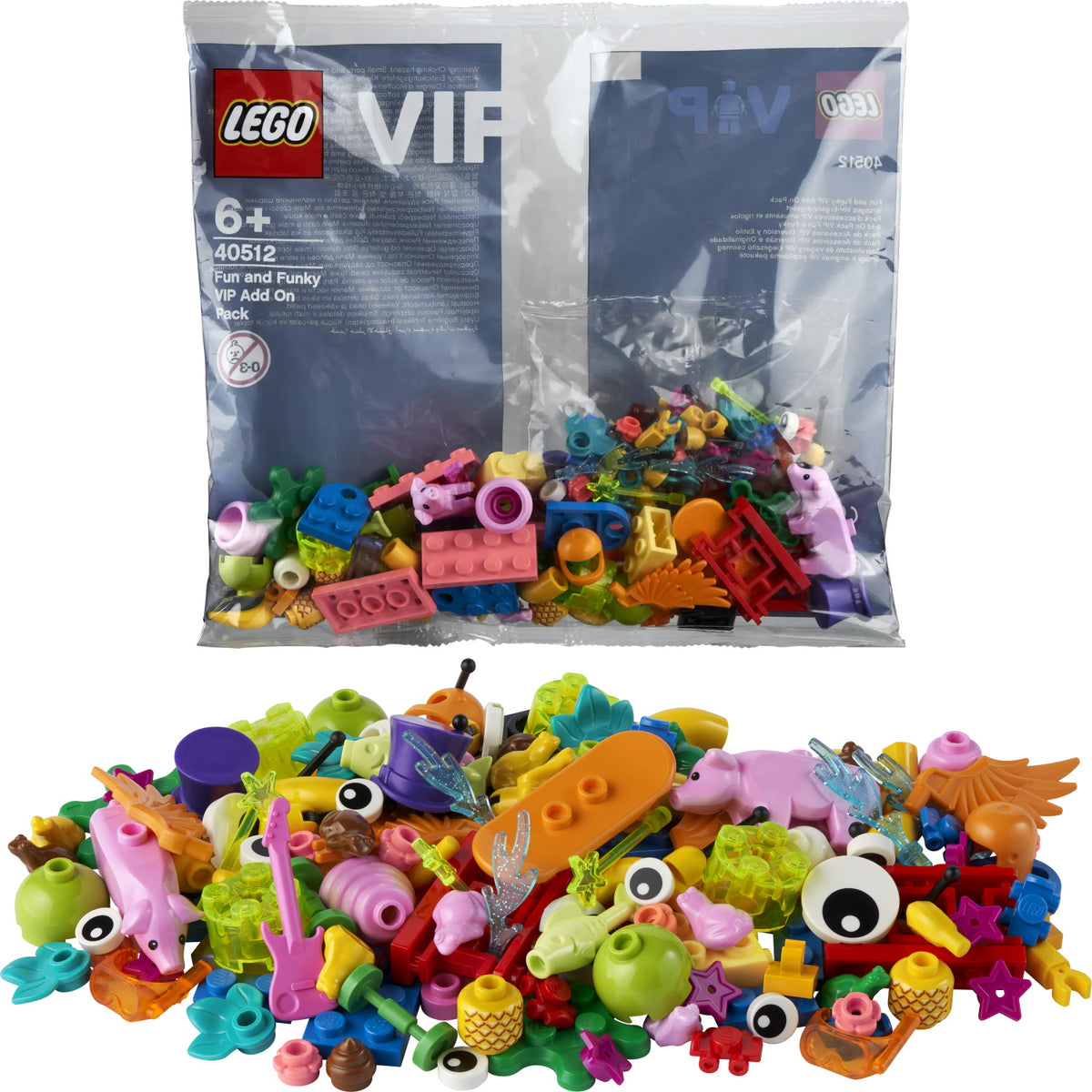 LEGO Fun and Funky VIP Add-On Pack - 148 Piece Building Kit [LEGO, #40 ...