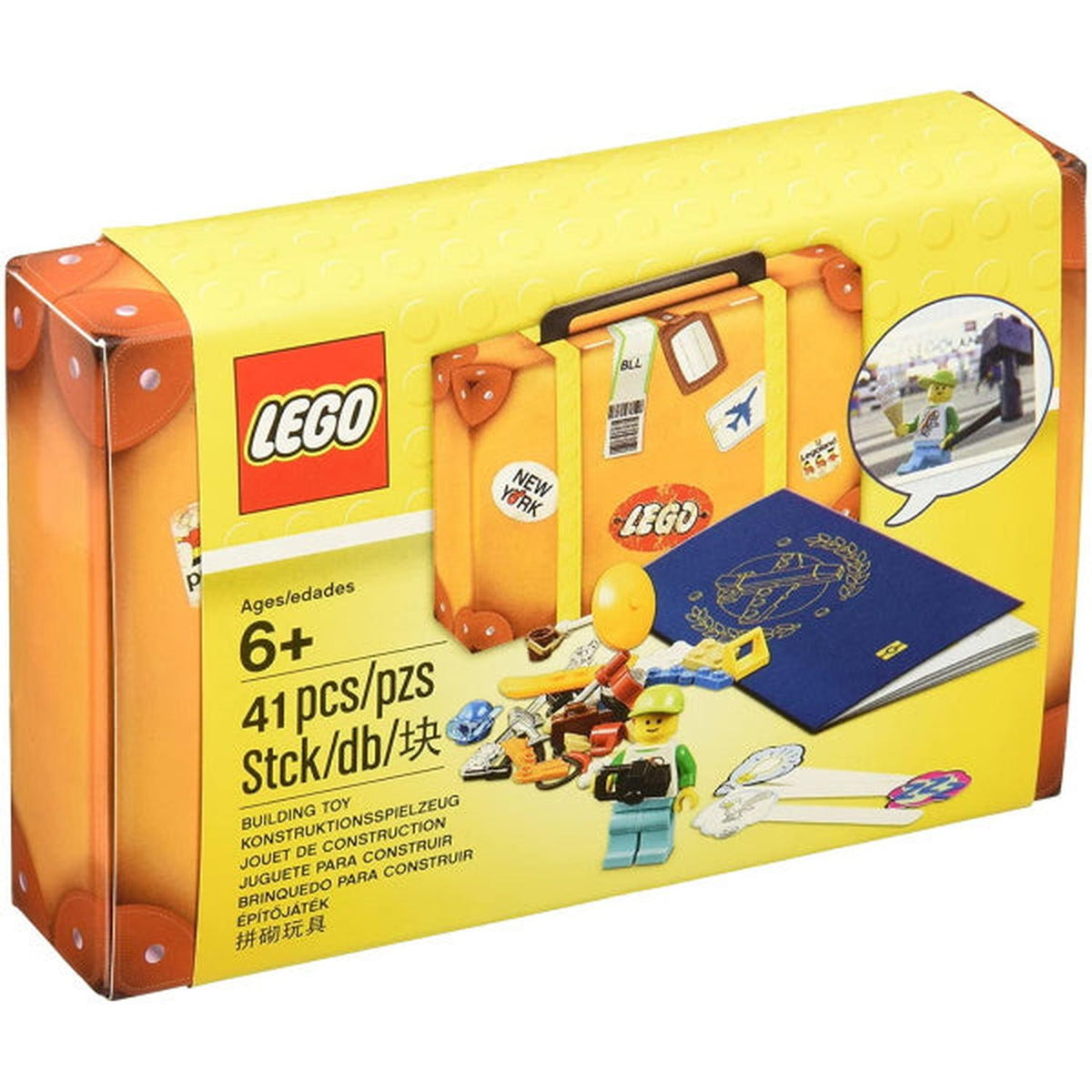 LEGO Travel Building Suitcase - 45 Piece Building Kit [LEGO, #5004932 ...