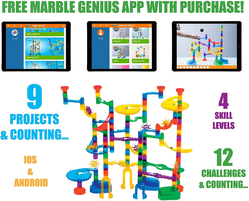 Marble Genius Marble Run Super Set - 150 Piece Set [Toys, Ages 3 ...