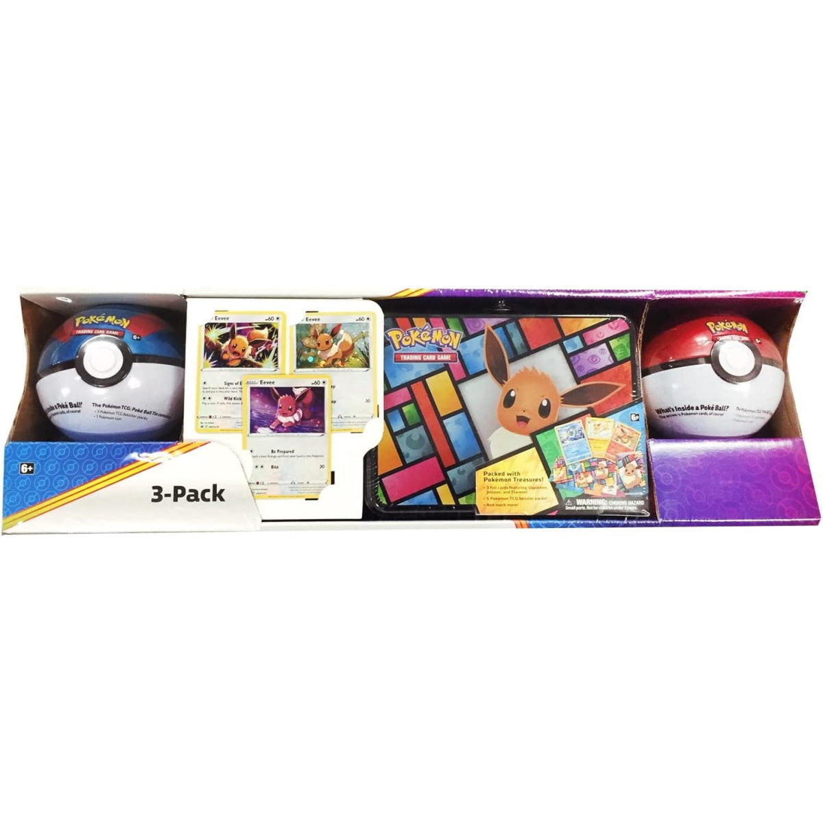 Pokemon TCG: Eevee Evolutions Collector's Treasure Chest with 2 Poke B ...