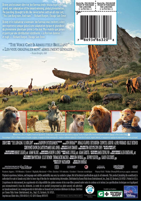 The Lion King - Live Action [DVD] — MyShopville