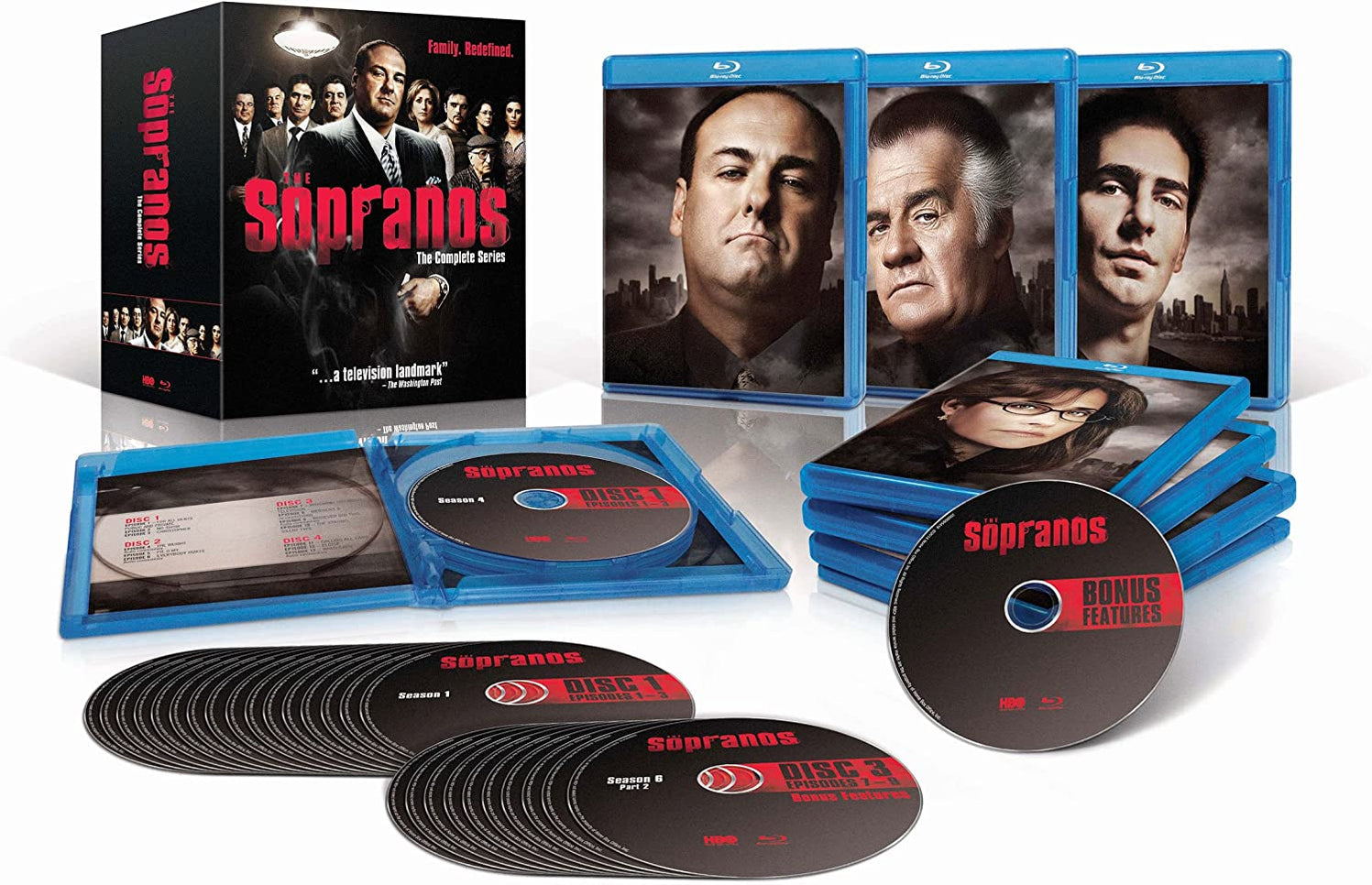 The Sopranos: The Complete Series - Seasons 1-6 [Blu-Ray Box Set ...