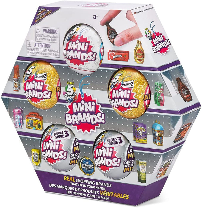 ZURU 5 Surprise Mini Brands Series 1-3 - 5 Pack [Toys, Ages 3 ...
